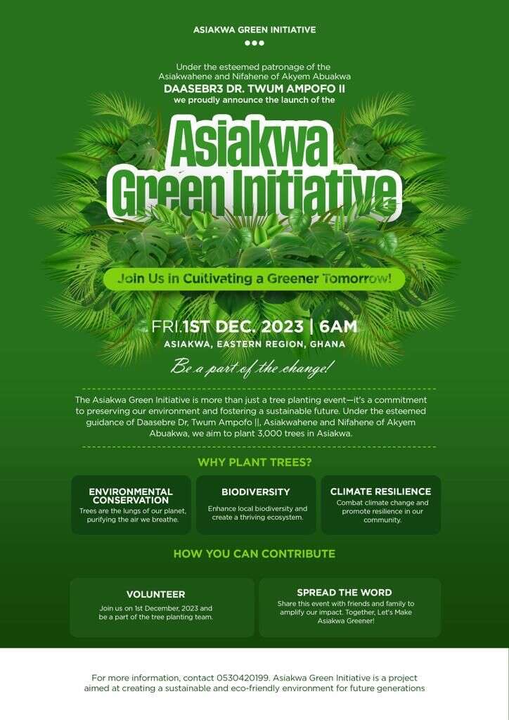 Asiakwa Green Initiative Project by Daasebra Twum Ampofo II - YFM Ghana